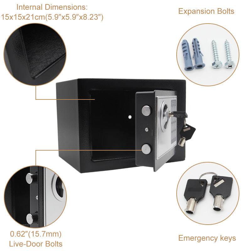 Mini sef sa sifrom i 2 ključa – PazariTi